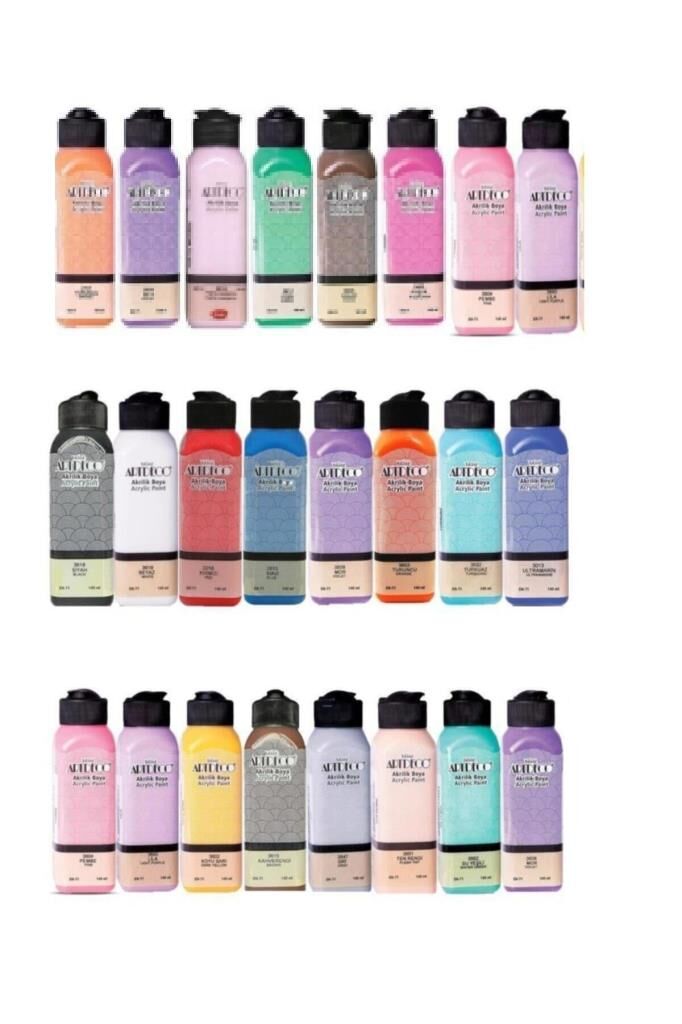 Akrilik Boya 140 ml 24'lü Set | Artdeco | Akrilik Boya Setleri Akrilik ...