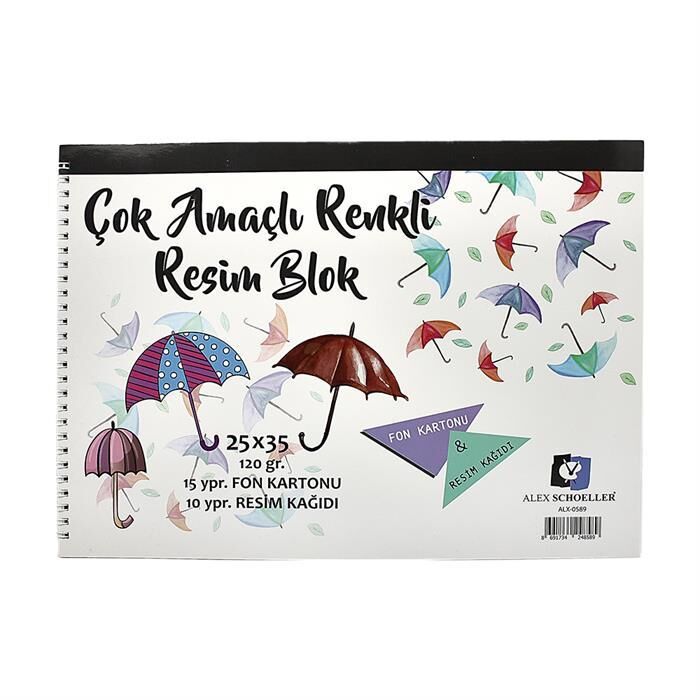 Alex Schoeller Çok Amaçlı Resim Defteri 120gr 25x35cm 25 Yaprak | Alex ...